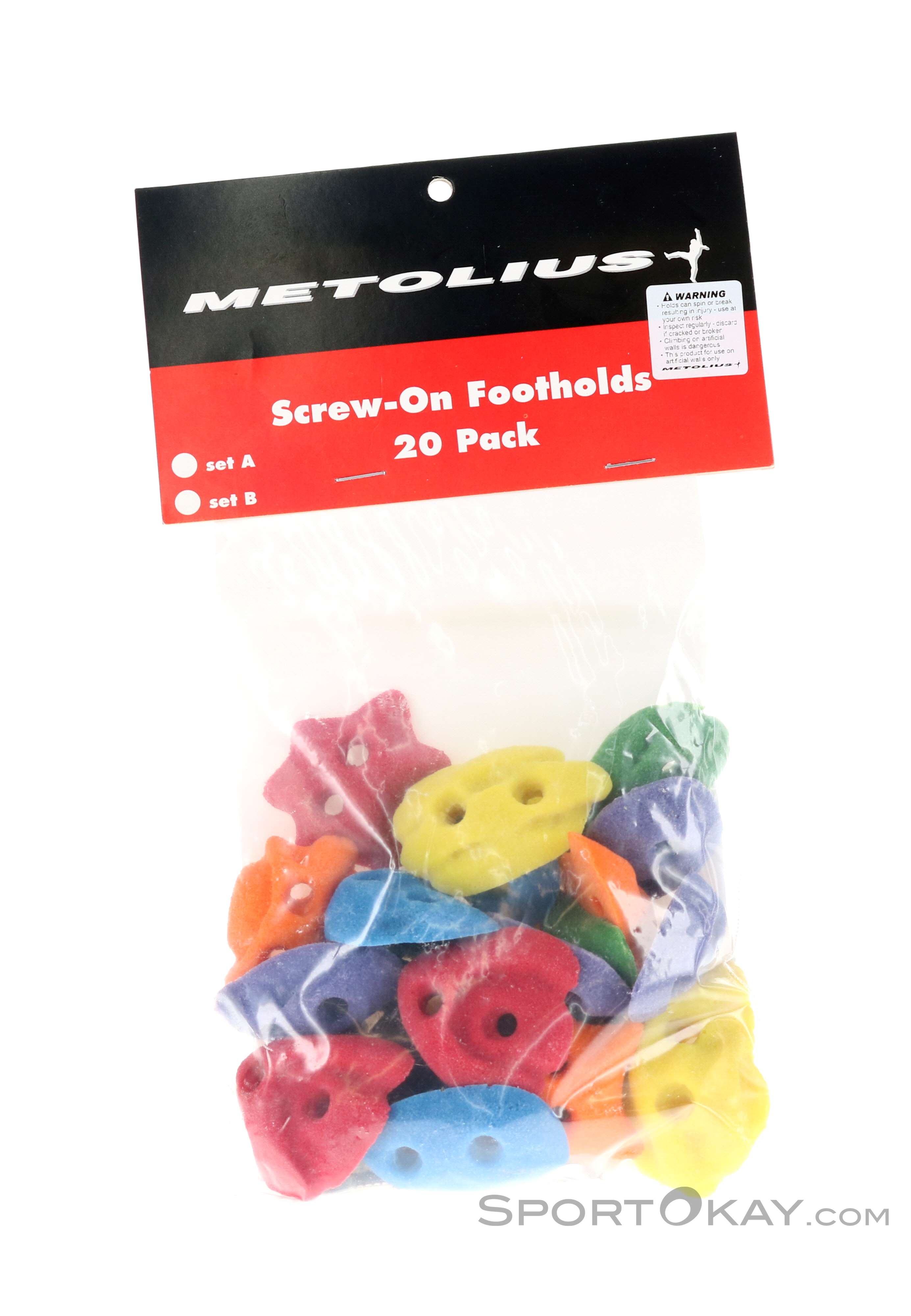 Metolius Screw On Footholds 20er Set Kletterwand Griff ...