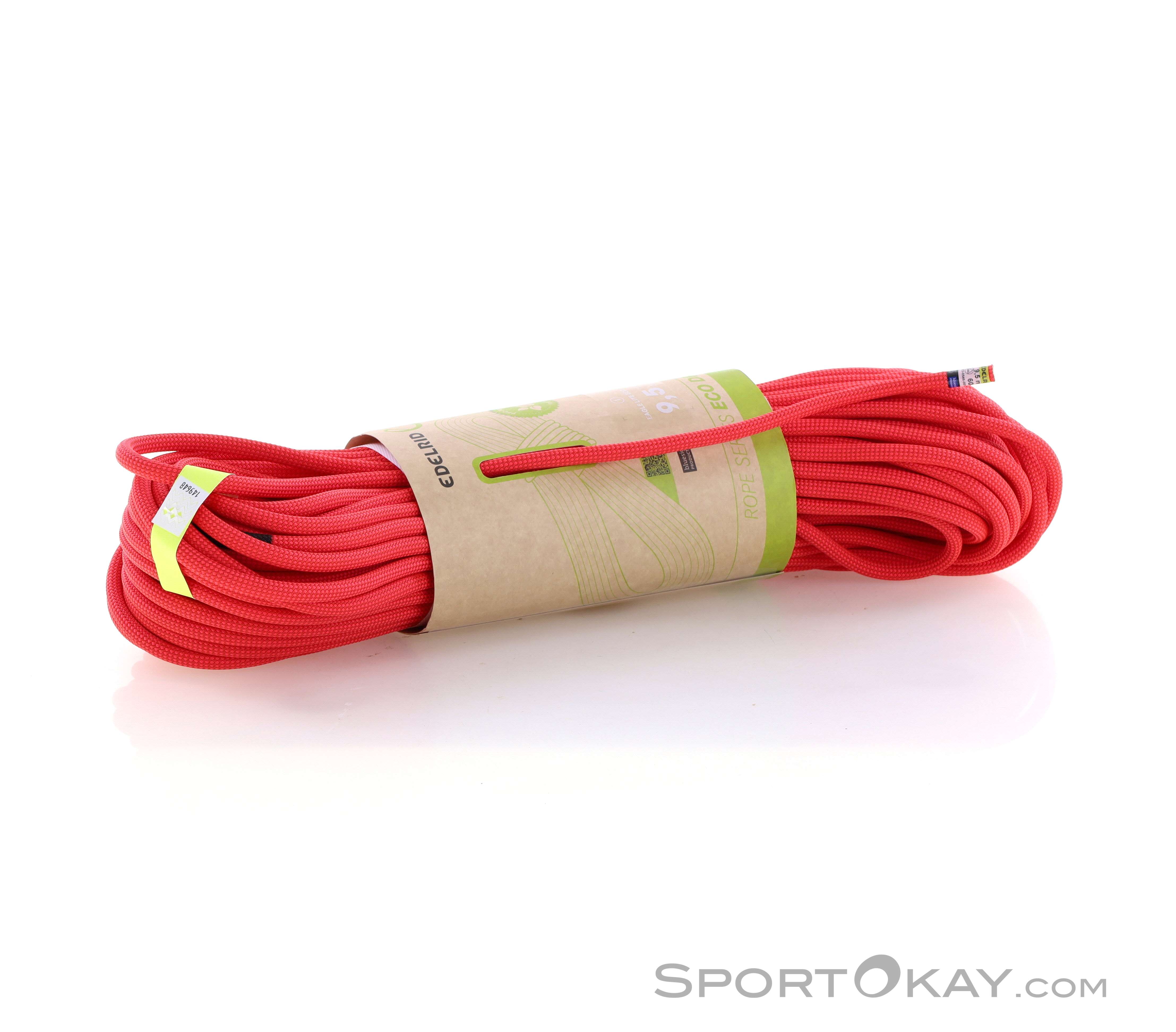 Edelrid Eagle Lite Eco Dry 9.5mm 60m Climbing Rope - Single Rope ...