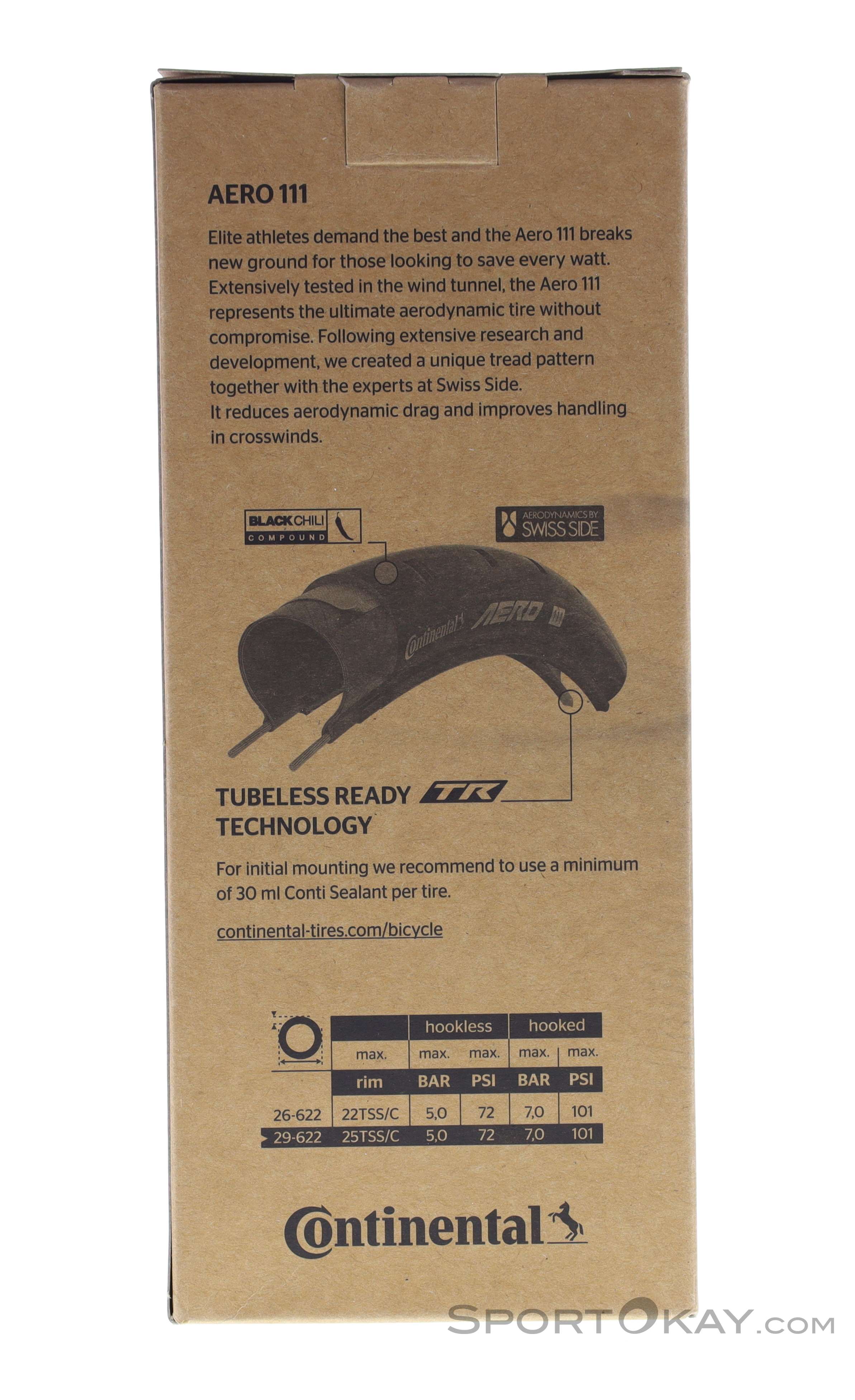 Continental Aero 111 28“ Tire - Tire & Tube - Components - Bike - All