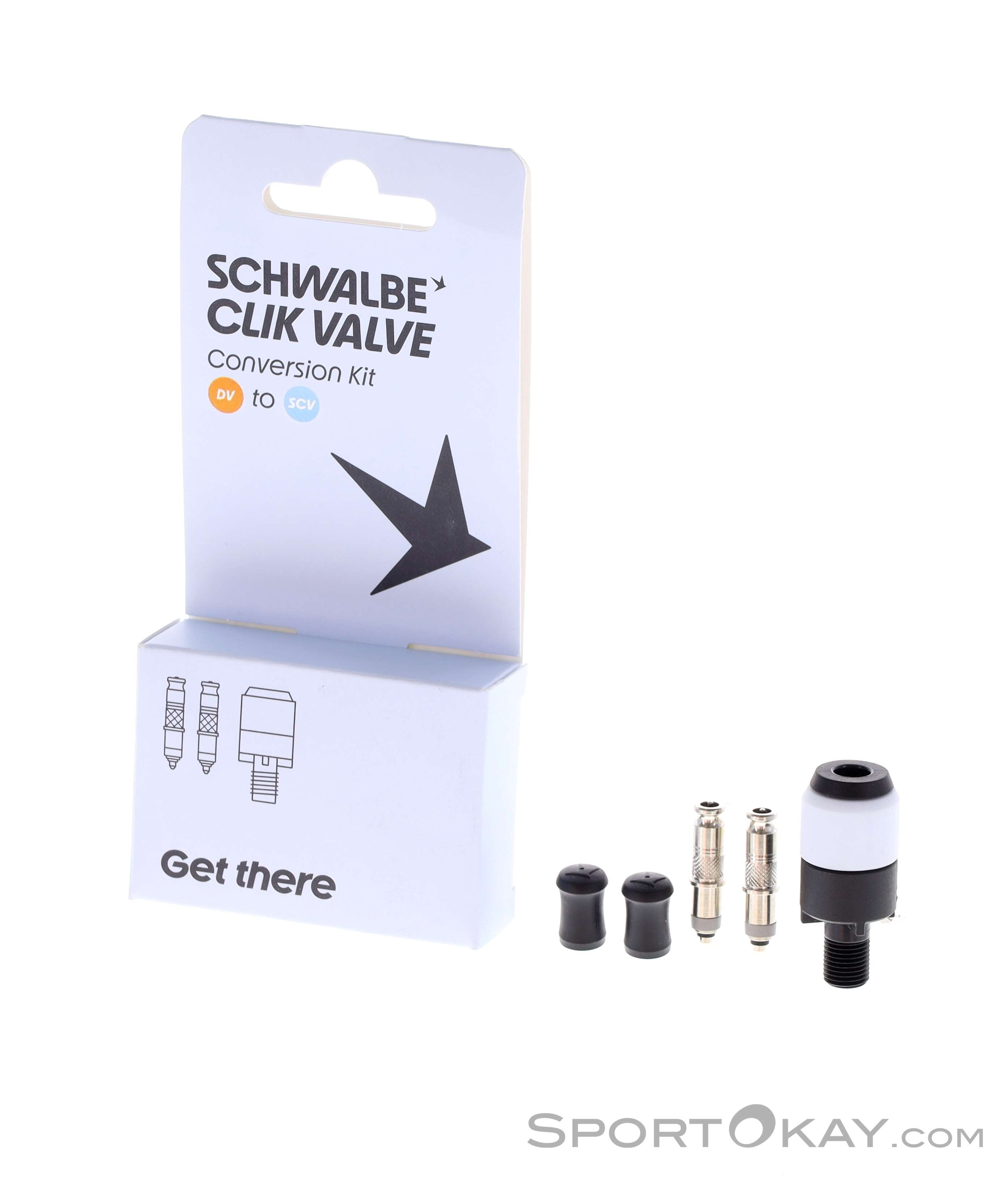 SKS Germany Clik Valve DV Conversion Kit + Adapter Bike Accessory ...