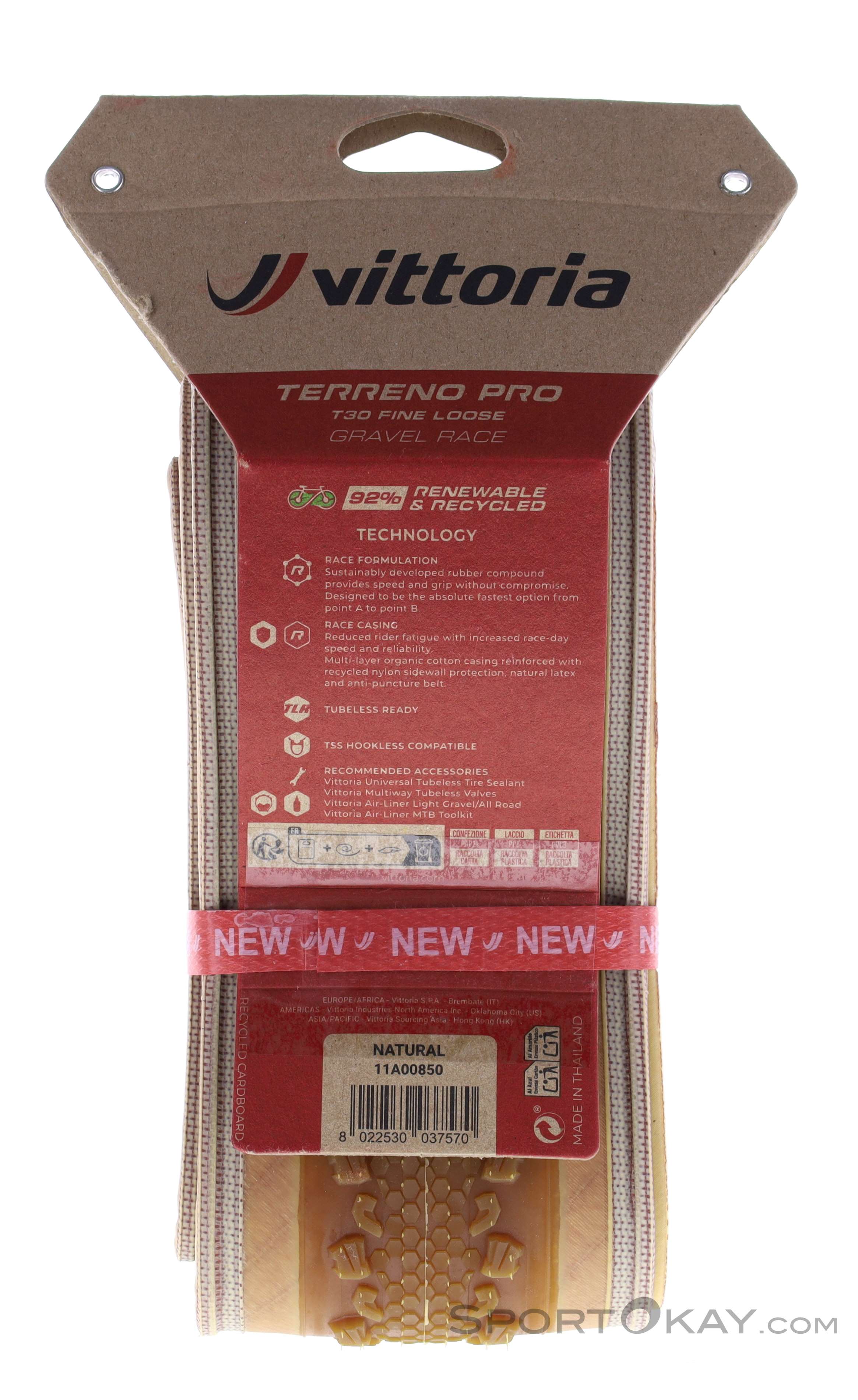 Vittoria Terreno Pro T30 fine loose Race Gravel Tire - Tire & Tube ...
