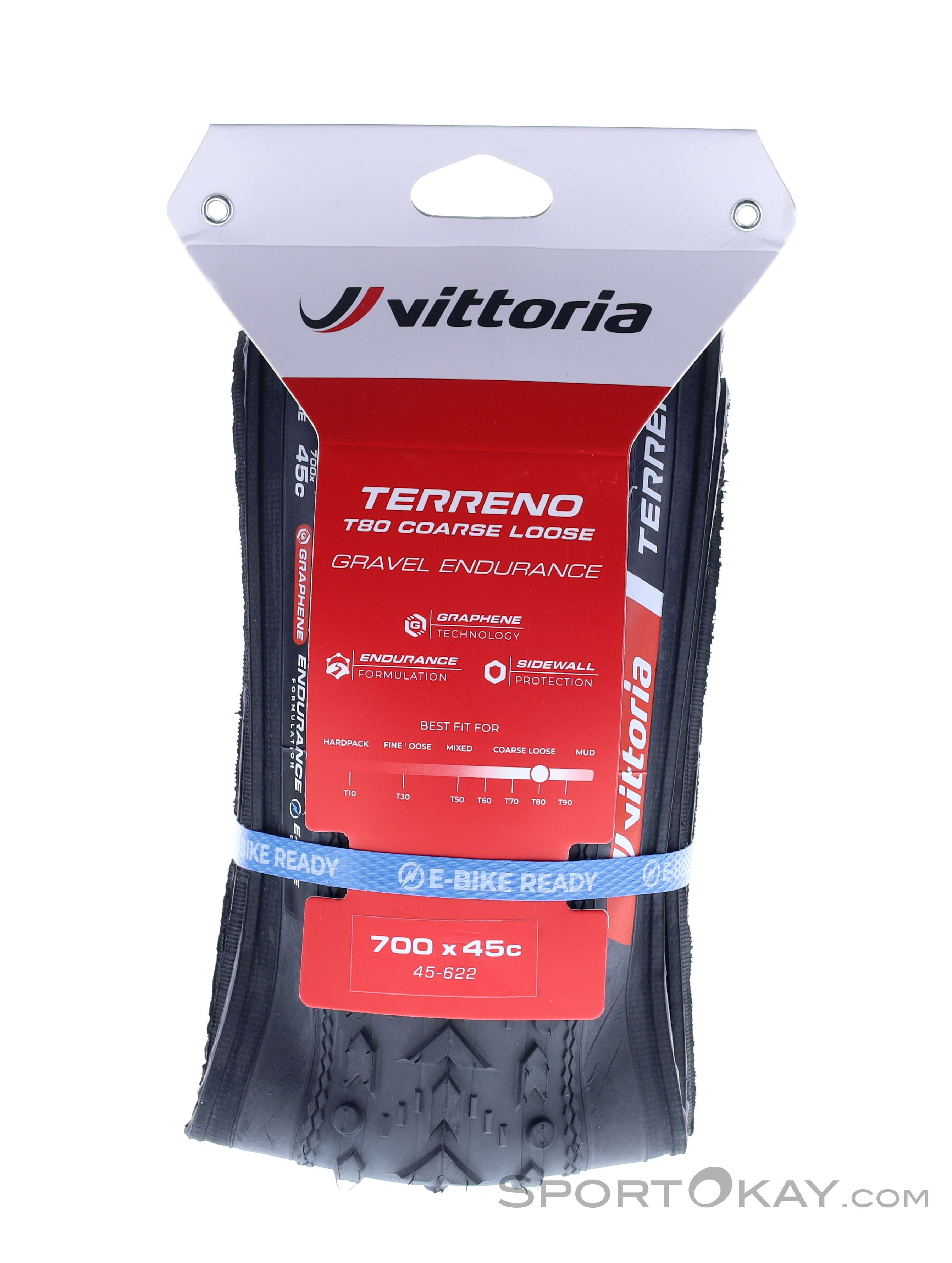 Vittoria Terreno T80 Coarse Loose Endurance Gravel Tire - Tire & Tube ...