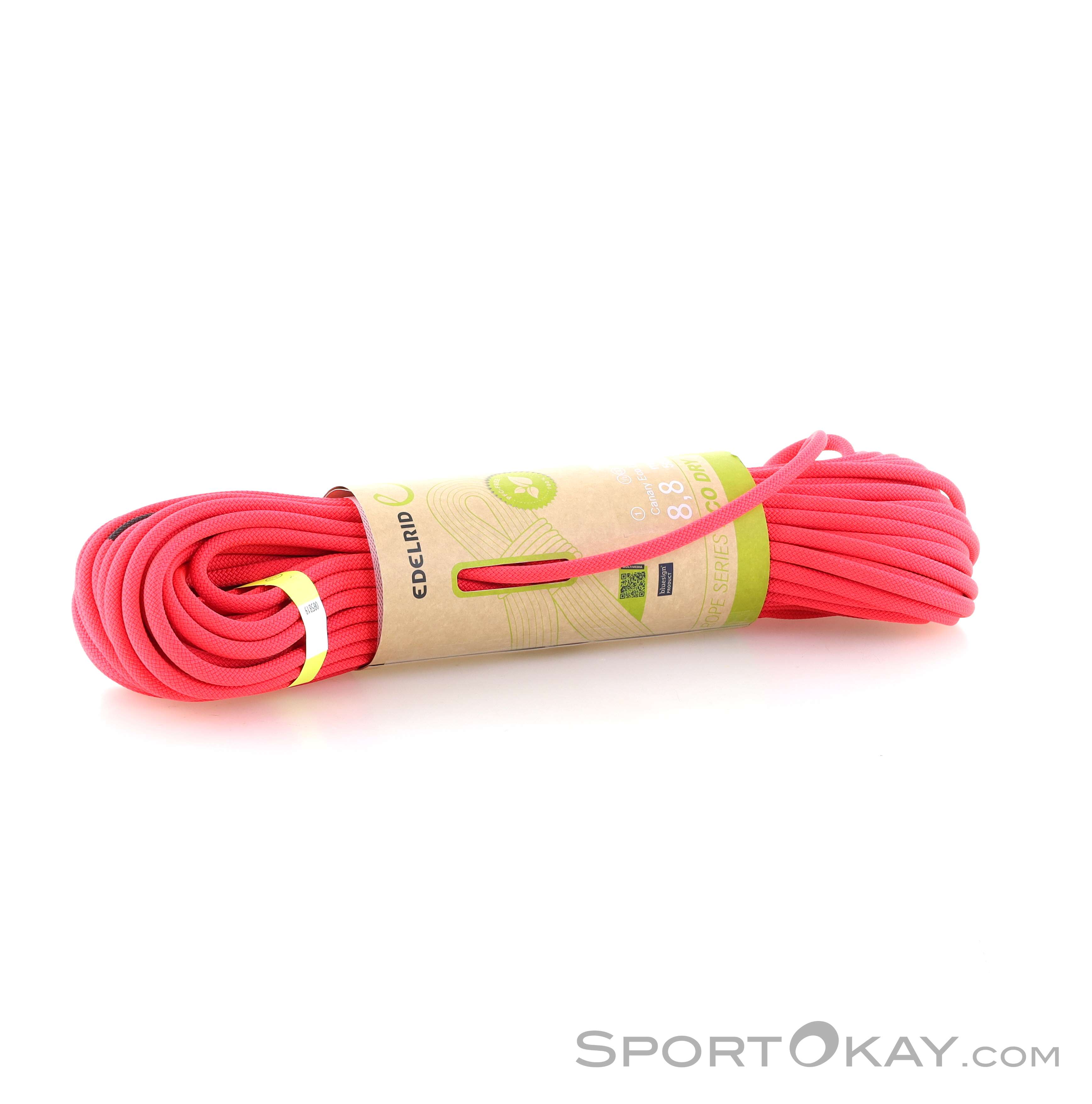 Edelrid Canary Eco Dry 8,8mm 50m Corda da Arrampicata - Corde singole ...