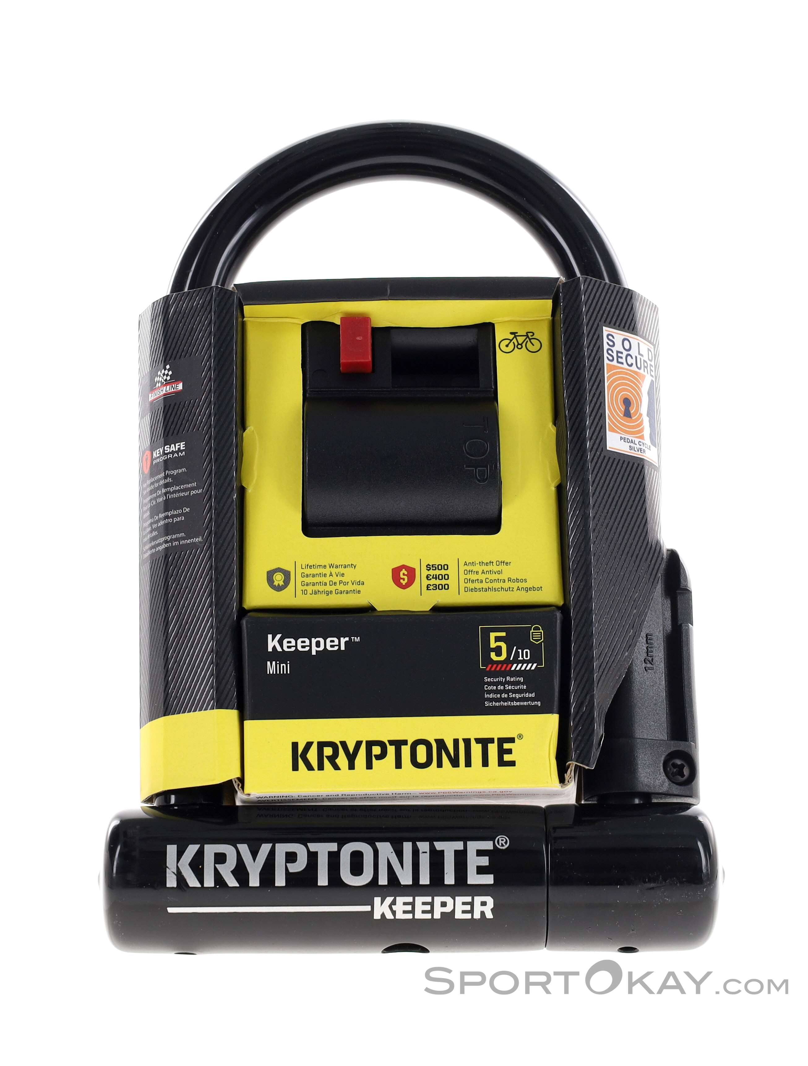 Kryptonite Keeper Mini-6 Zámok na bicykel - Zámok na bicykel ...